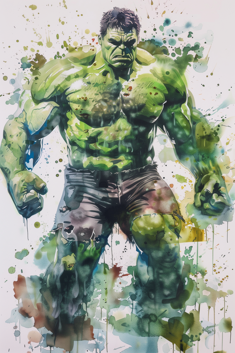 What If Bruce Banner Controlled the Hulk From the Start? – Prints With ...